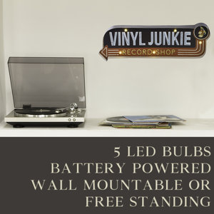 Williston Forge 7'' Music Themed Marquee Sign & Reviews | Wayfair