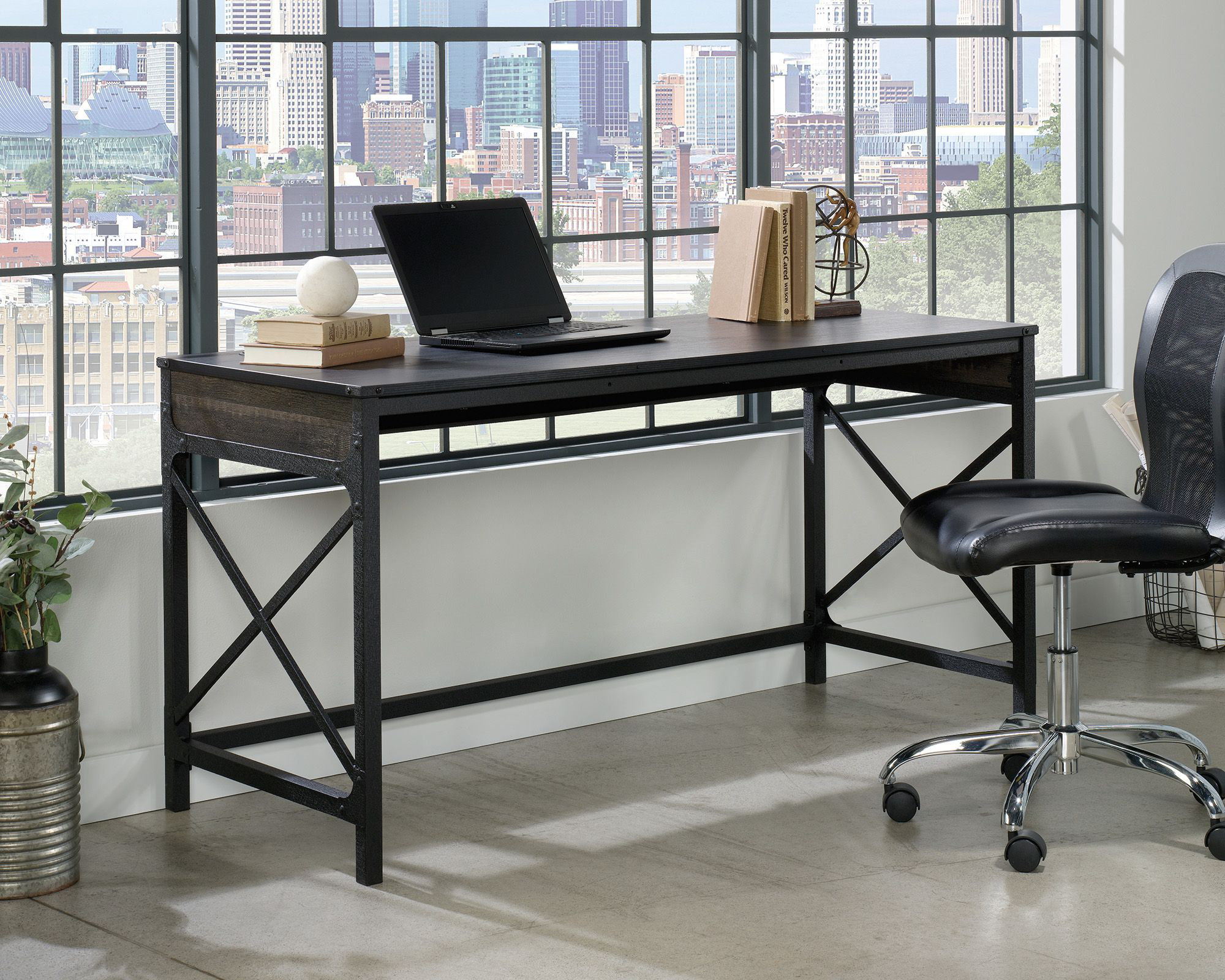 17 Stories Prestina 58.898'' W Rectangle Writing Desk | Wayfair
