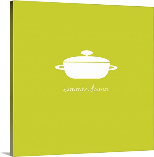 Ebern Designs 'Simmer Down - Retro Kitchen Art' by Kate Lillyson ...