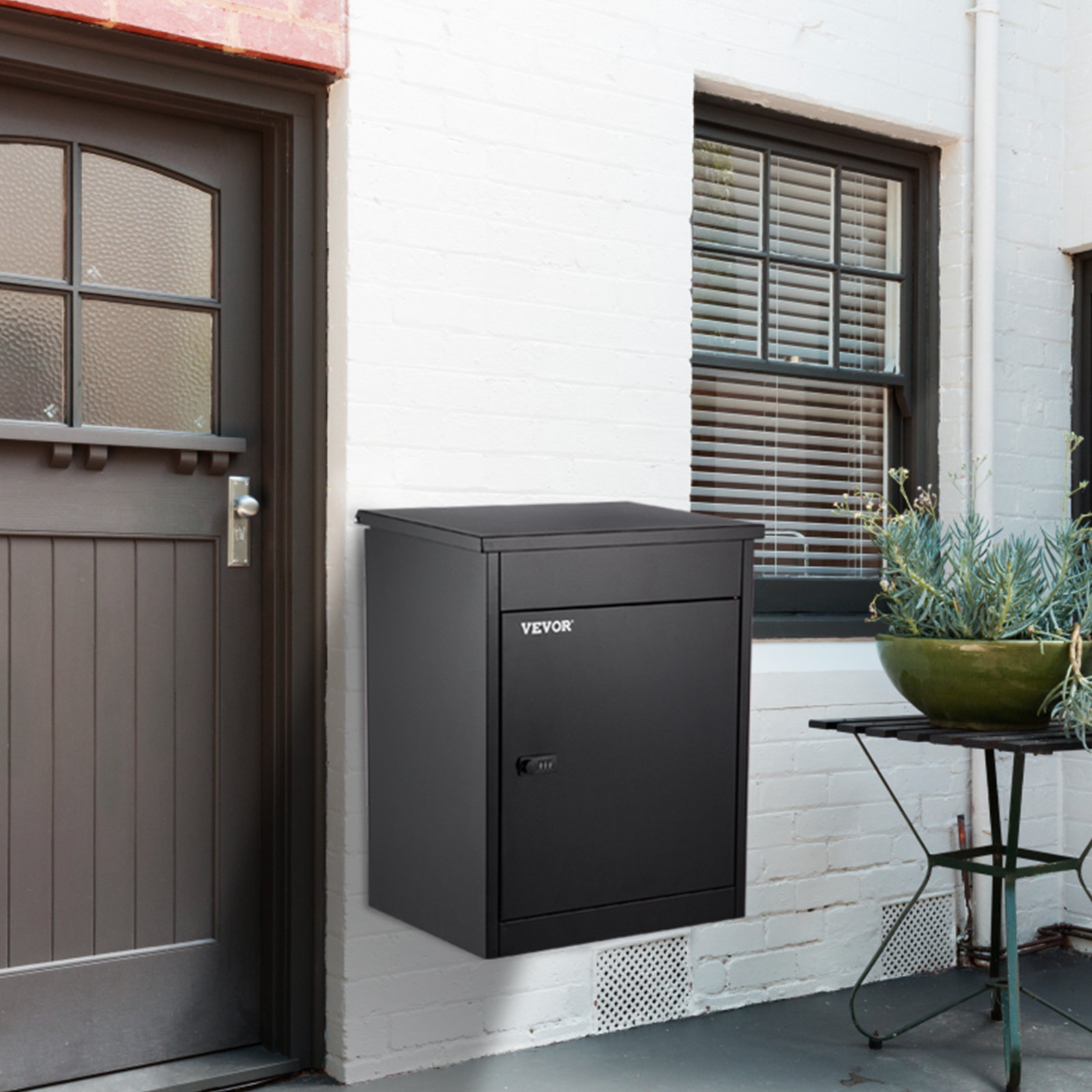 VEVOR Parcel Drop Box Package Mailbox Porch Express with Lockable ...