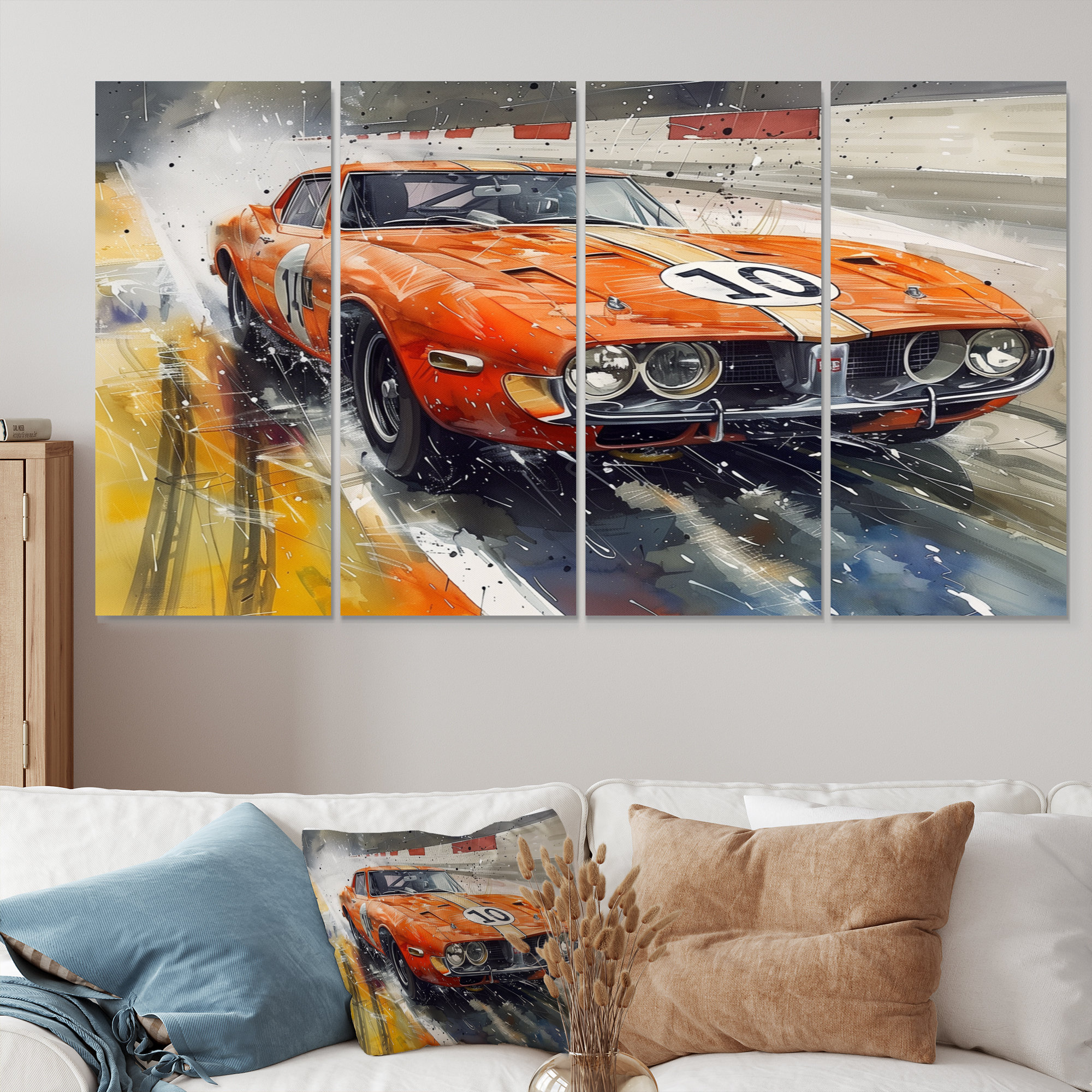 Williston Forge Vintage Muscle Car At The Track II - Race Tracks Wall ...