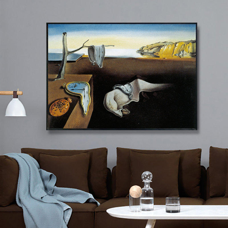 Vault W Artwork Framed Canvas Giclee Print-The Persistence of Memory ...