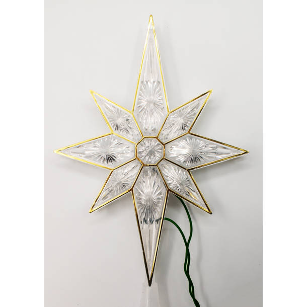 Kurt Adler Bethlehem Glass Star Tree Topper - Lighted & Reviews | Wayfair