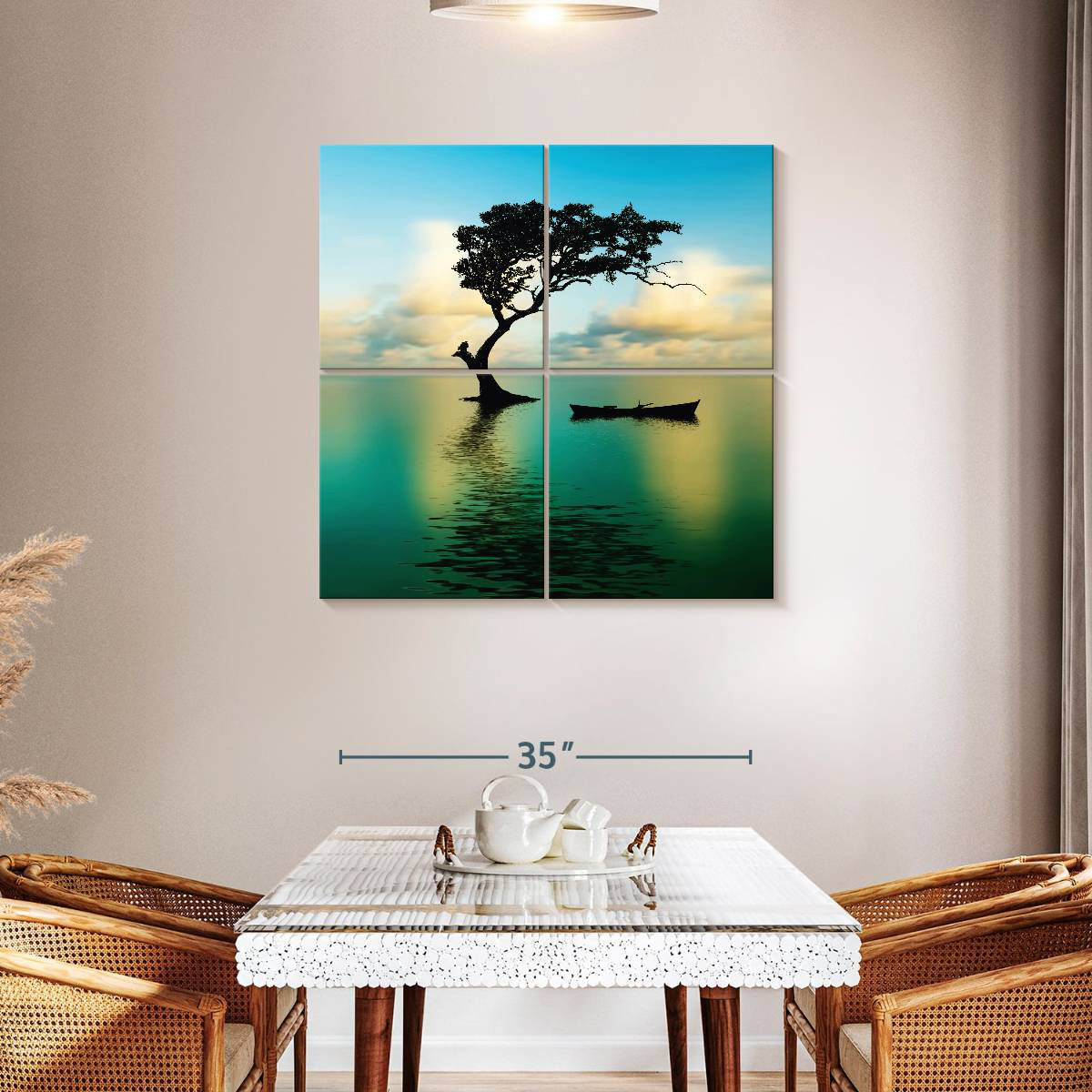 Bungalow Rose Kerrick Tree Over Water | Wayfair