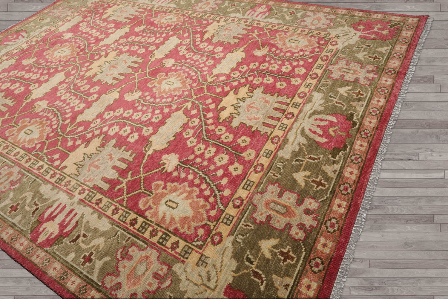 Oriental Rug of Houston Oriental Hand-Knotted Rectangle 9' x 12' Wool ...