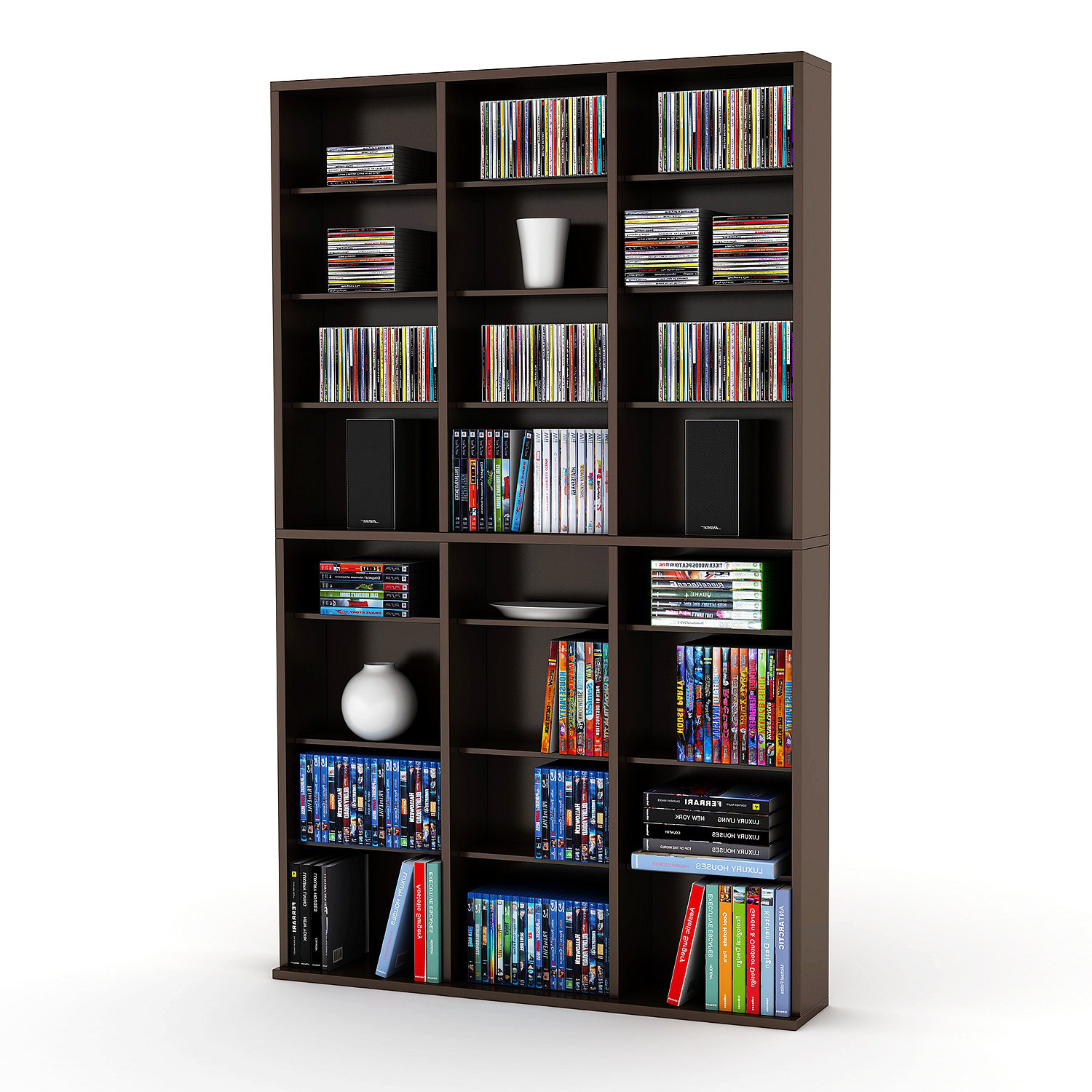 Latitude Run® Mahkya Multimedia Bookcase Display Case Book Shelf | Wayfair