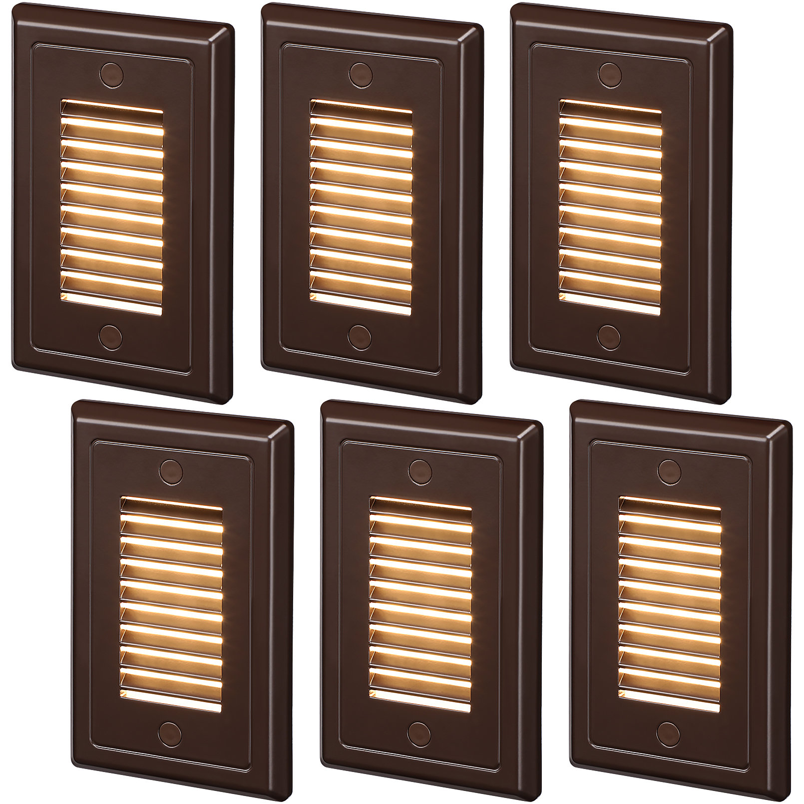 LEDVANS Oil Rubbed Bronze Integrated LED Metal Step Light Pack | Wayfair