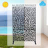 Kozyard Metal Privacy Screen Decorative Outdoor Divider with Stand ...