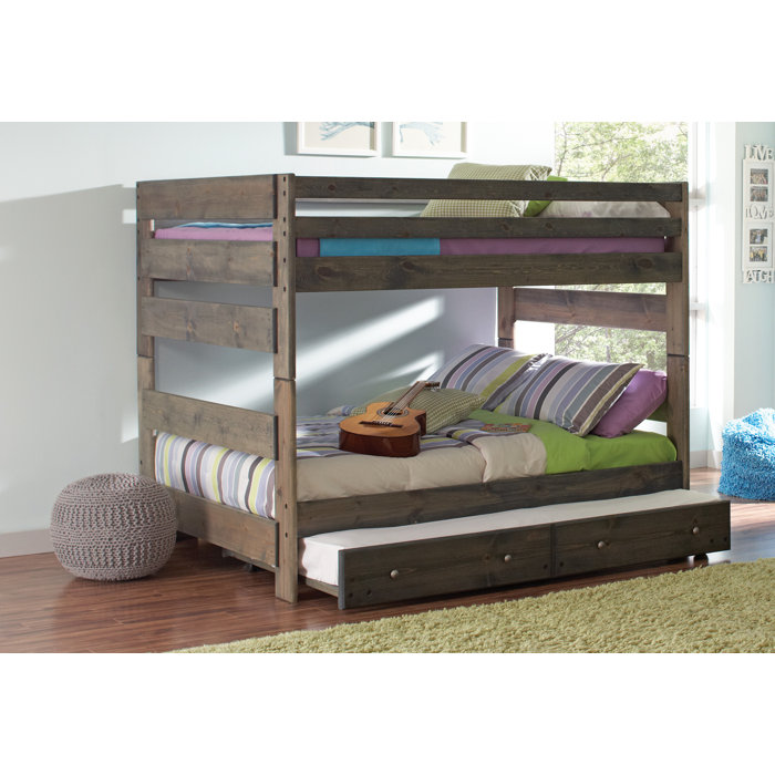 Redwood Rover Cora Solid Wood Full Over Full Bunk Bed Bedroom Set ...