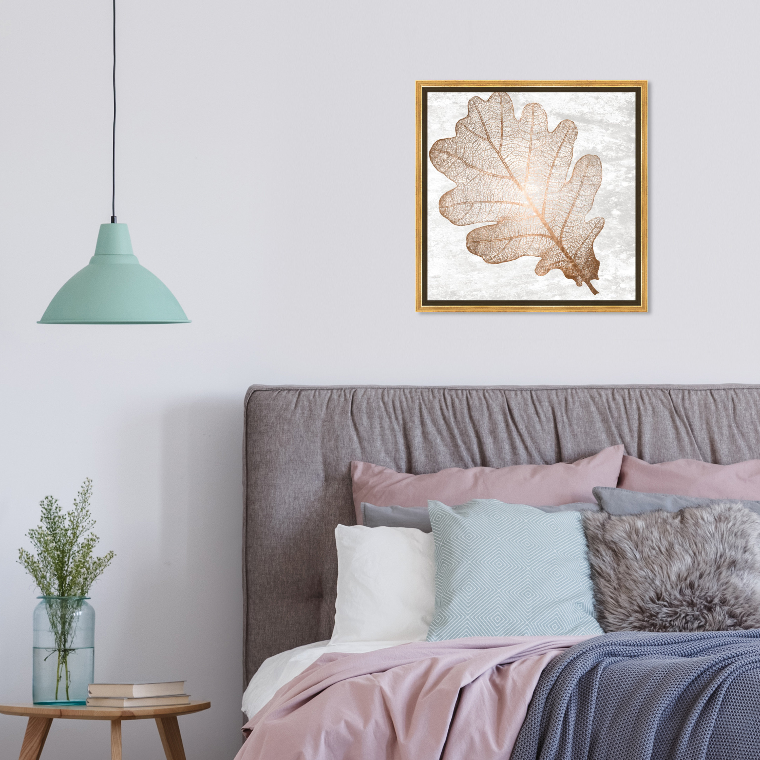 Oliver Gal Prints "Oak Copper Leaf", Vintage Oak Tree Modern Bronze ...