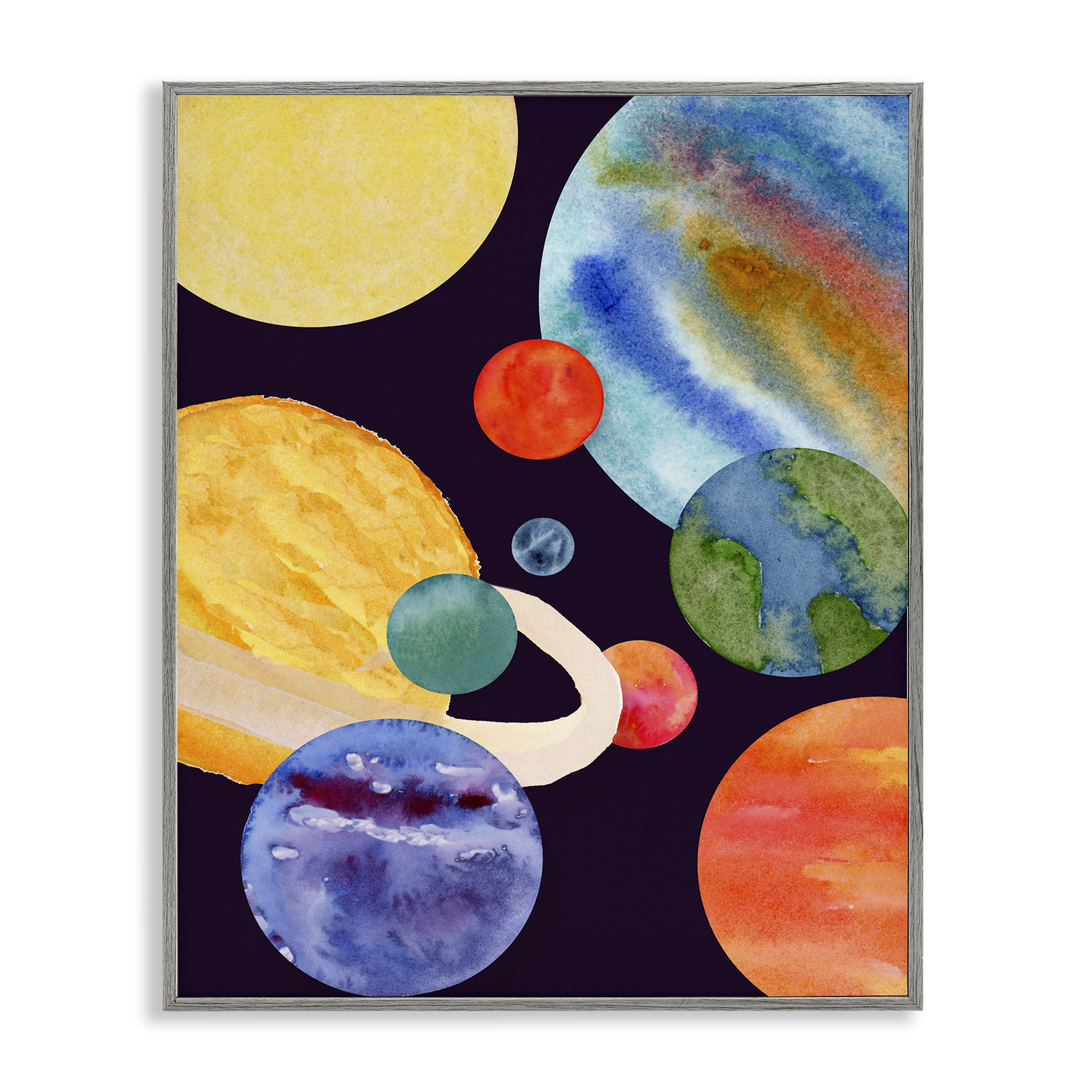 Ebern Designs Planetary Galaxy in Space Framed Giclee, design by ...