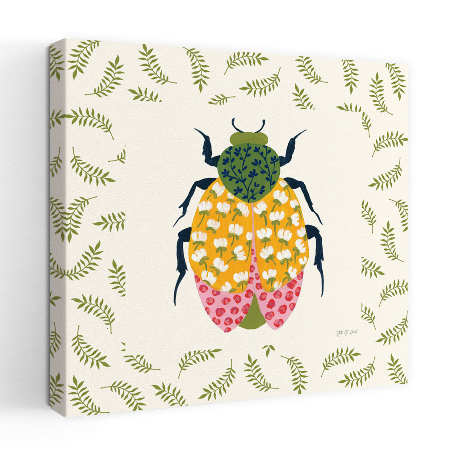 Dakota Fields Blooming Beetle IV Border Beetle Flower Art - Wayfair Canada