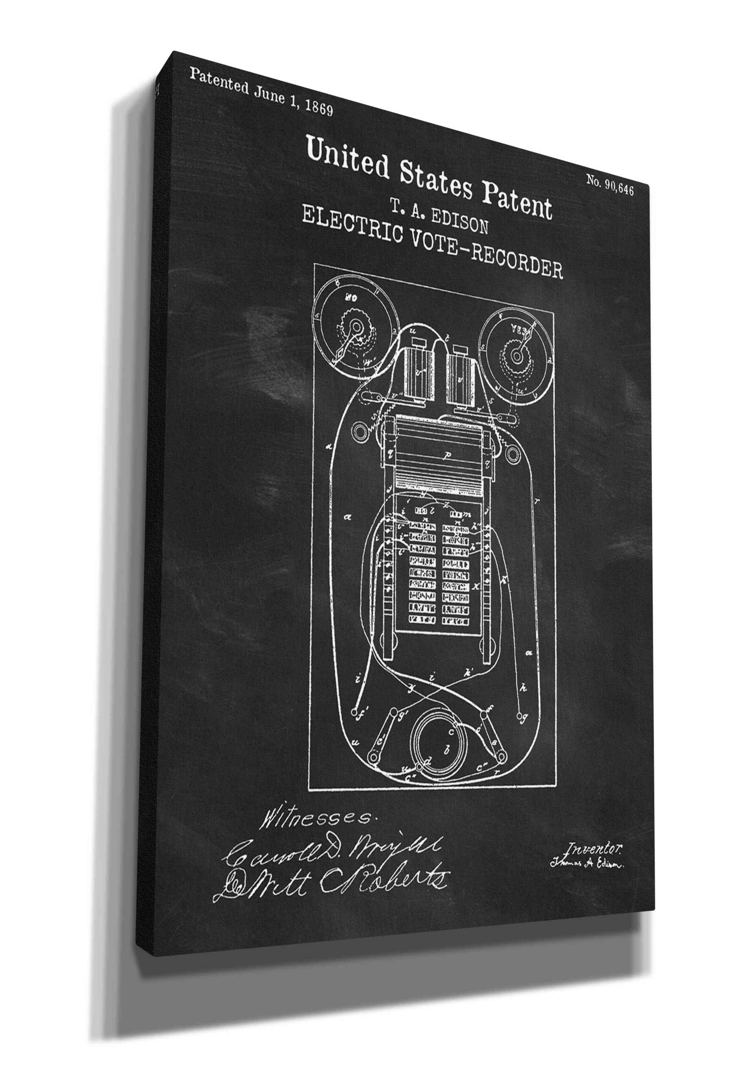 17 Stories 17 Storeys ''Electric Vote-Recorder Blueprint Patent ...