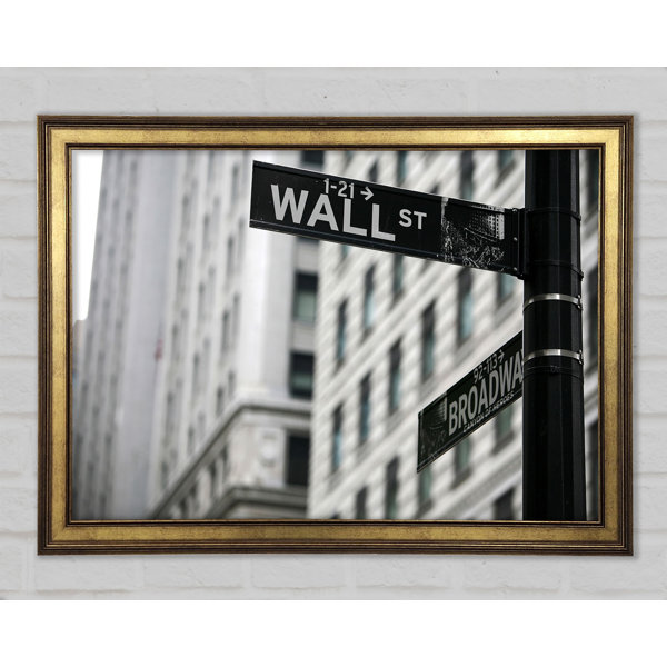 ClassicLiving Wall Street And Broadway Signs - Single Picture Frame ...