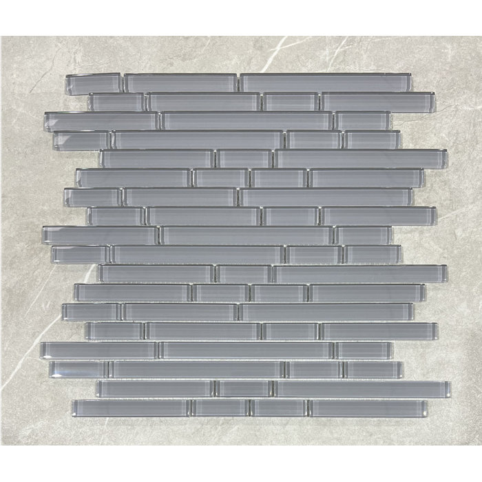 SB TILE AND STONE Straight Edge Glass Linear Wall Tile | Wayfair