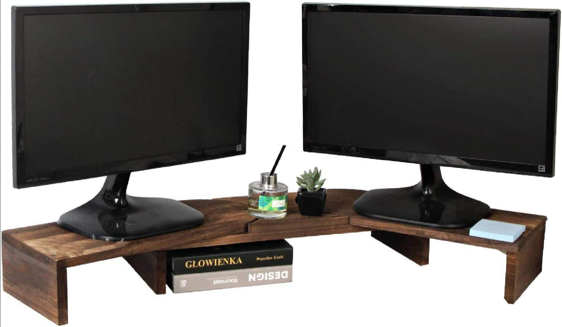 Paracity Adustable Angle Riser 2 Monitors Office Laptop Stand - Wayfair ...