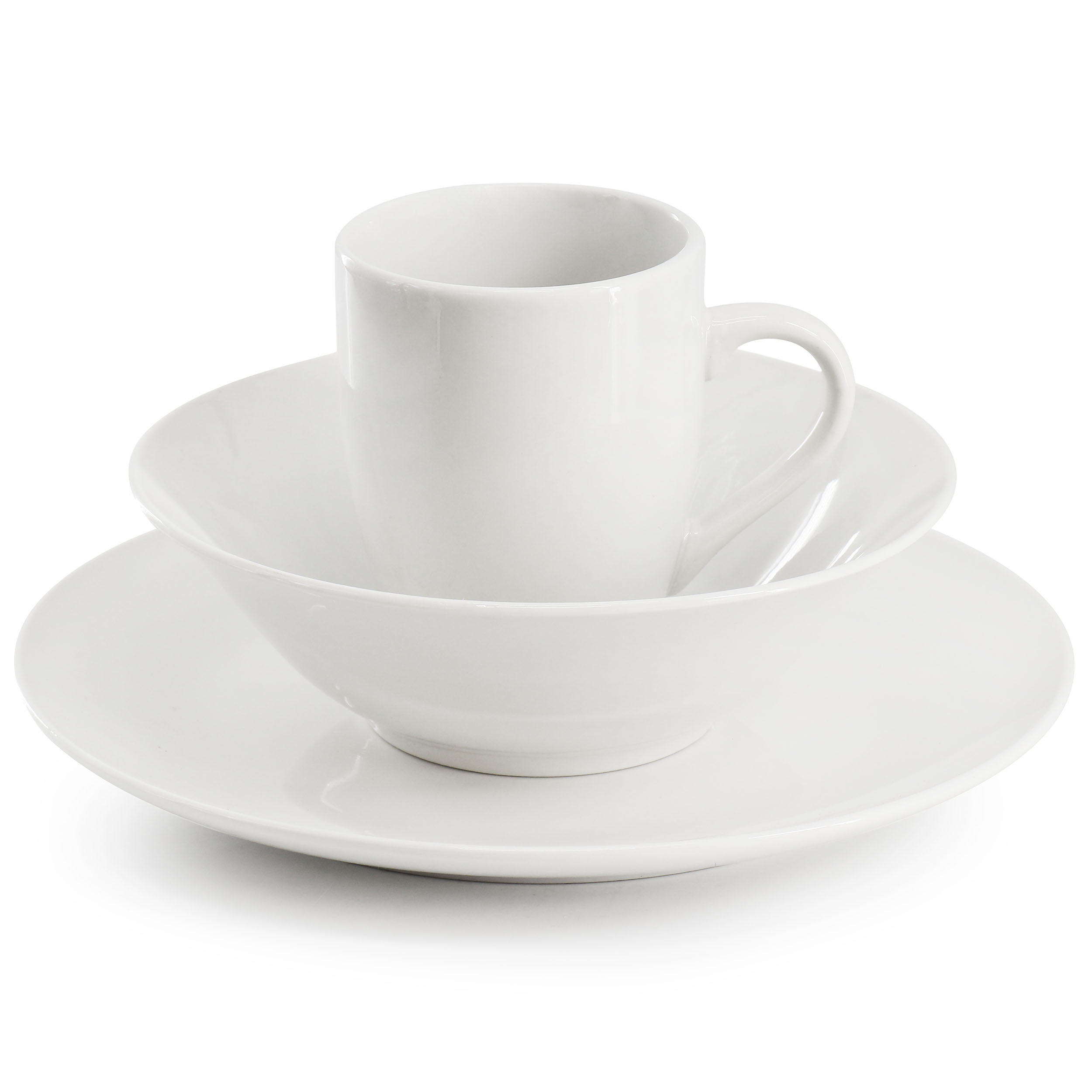 HomeStyle Entertaining Wintercap 12 Piece Fine Ceramic Dinnerware Set ...