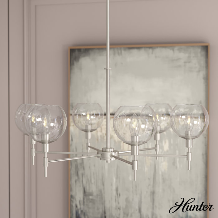 Mercer41 Jaylanie 6 - Light Dimmable Modern Linear Chandelier & Reviews ...