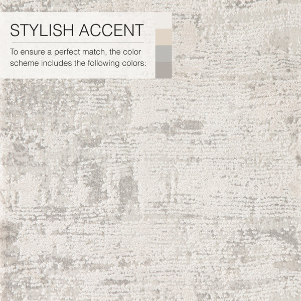 Brayden Studio® Averill Gray/Ivory Rug & Reviews | Wayfair