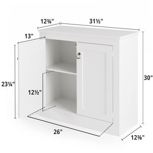 Winston Porter Cryal 31.5" W Sideboard with Adjustable Shelves ...