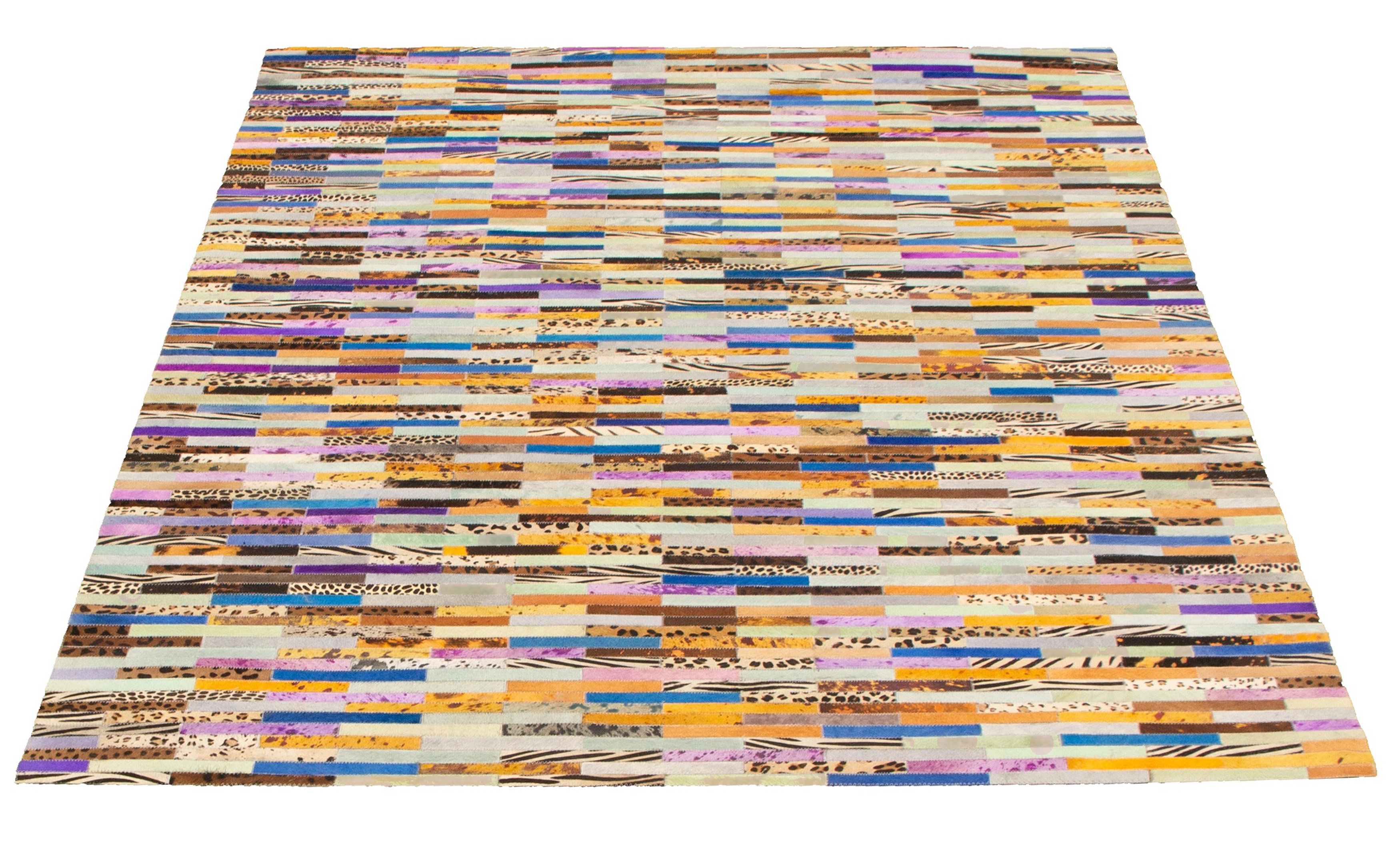 Foundry Select Patchwork Handmade Cowhide Rectangle 5'7" x 7'10 ...