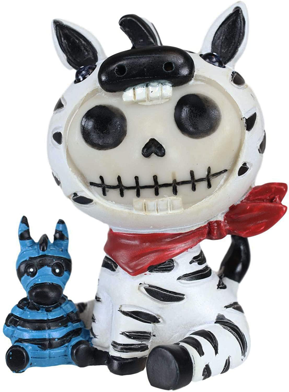 The Holiday Aisle® Furry Bones Safari Zebra Horse Costumed Skeleton ...