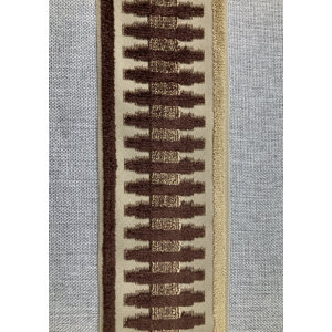 Rose Lace And Braid Woven Embroidery Velvet Fabric Tape 3.5" Width Trim ...