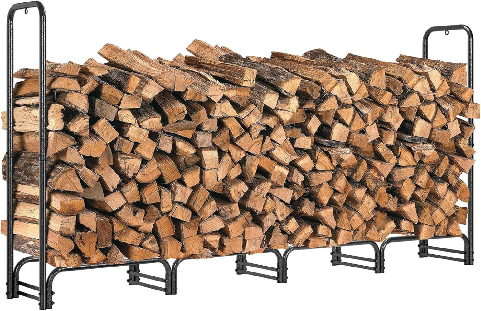 Arlmont & Co. 8ft. Heavy Duty Adjustable Log Rack With Carrier Bag ...