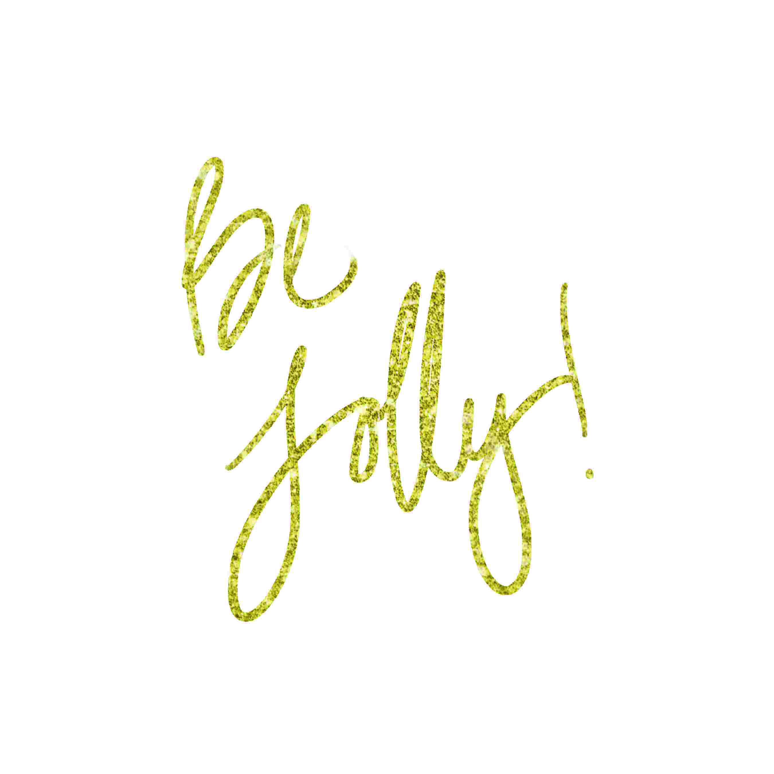 Trinx Be Jolly Gold On White - Wayfair Canada