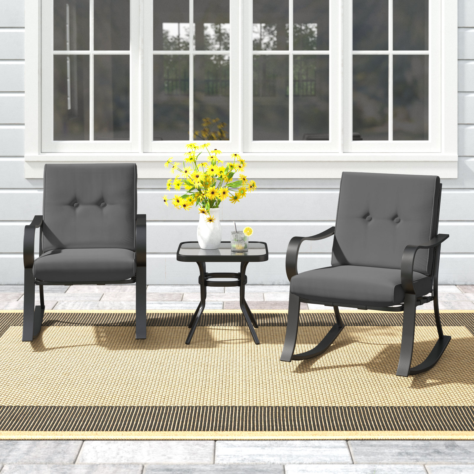 Lark Manor™ Anea 3-Piece Seating Group & Reviews | Wayfair
