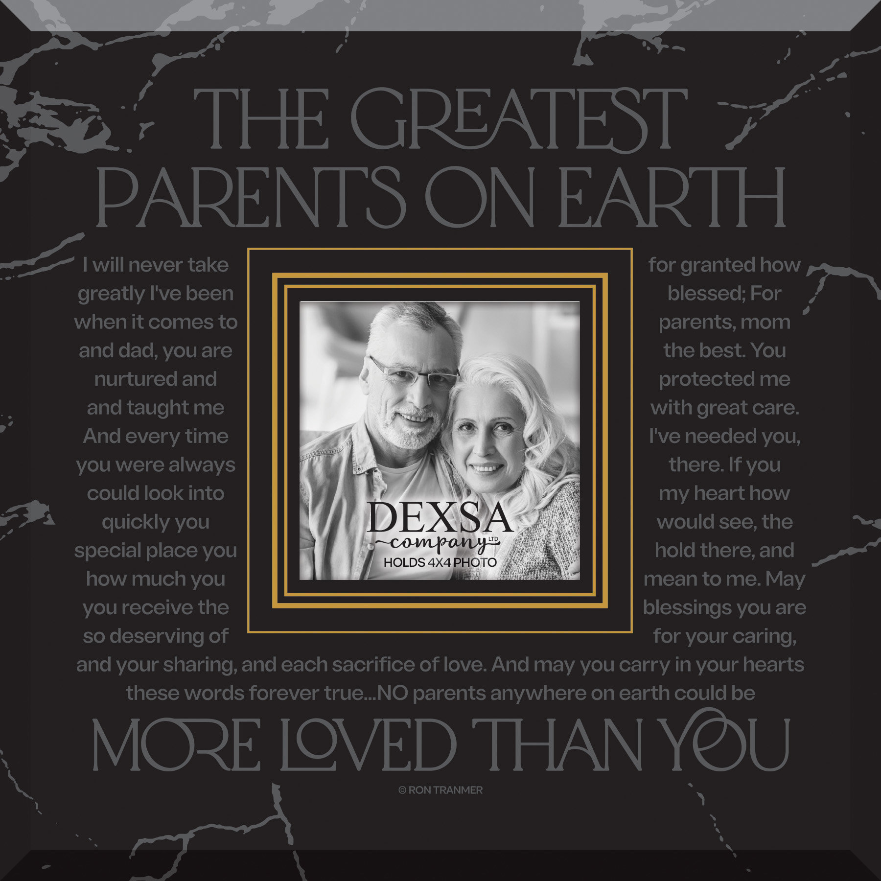 Ophelia & Co. The Greatest Parents On Earth Glass Photo Frame - 12" x ...