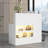 Wrought Studio™ Reception Desk with LED Lights, Double-Layer Display ...