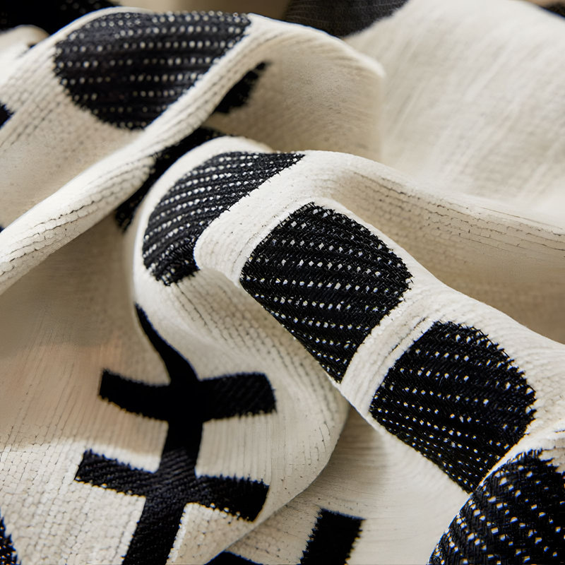 Dakota Fields Soft Chenille Reversible Sofa Cover Geometric, Durable ...