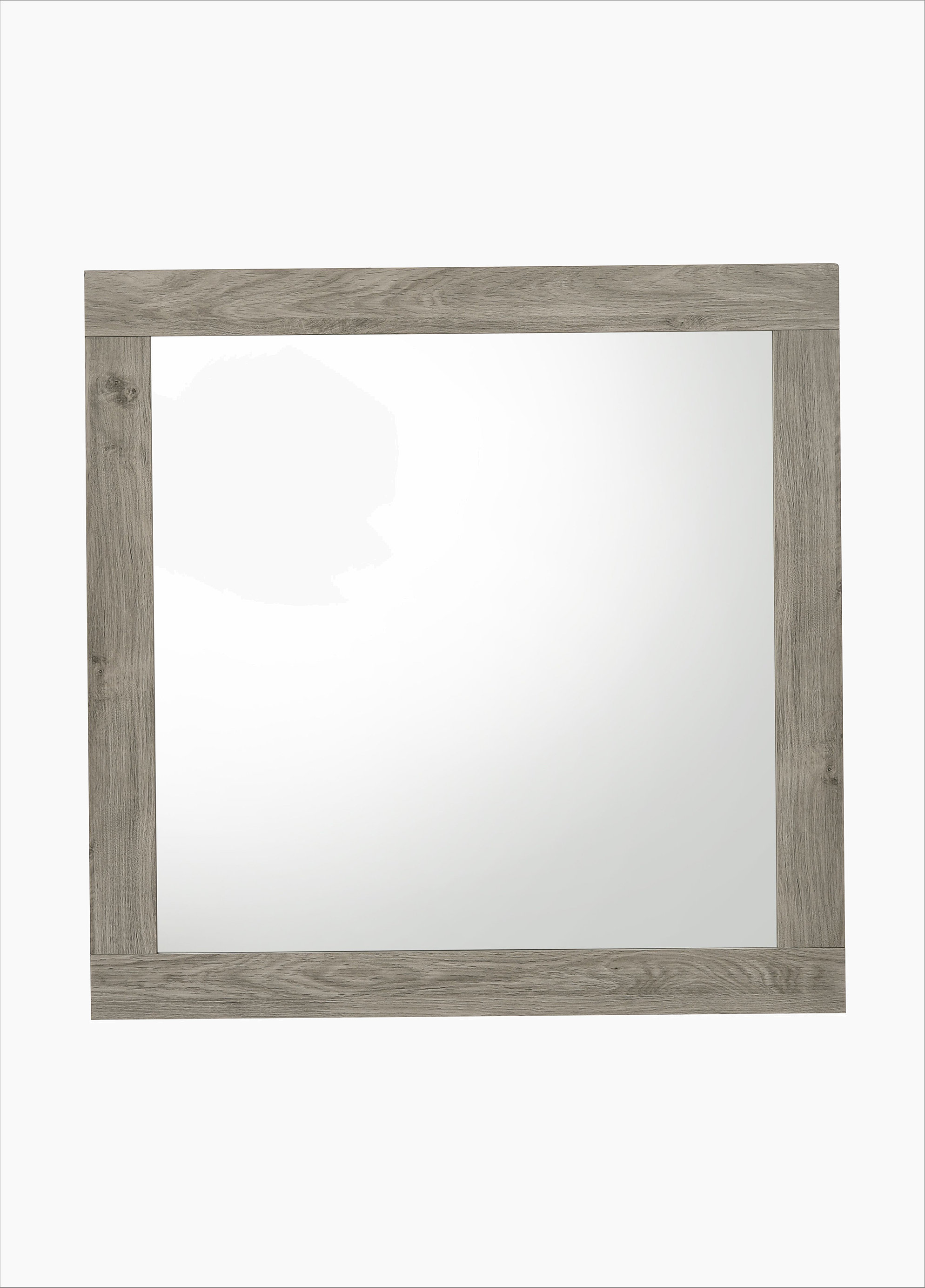 Gracie Oaks Mari Light Gray Finish Mirror | Wayfair