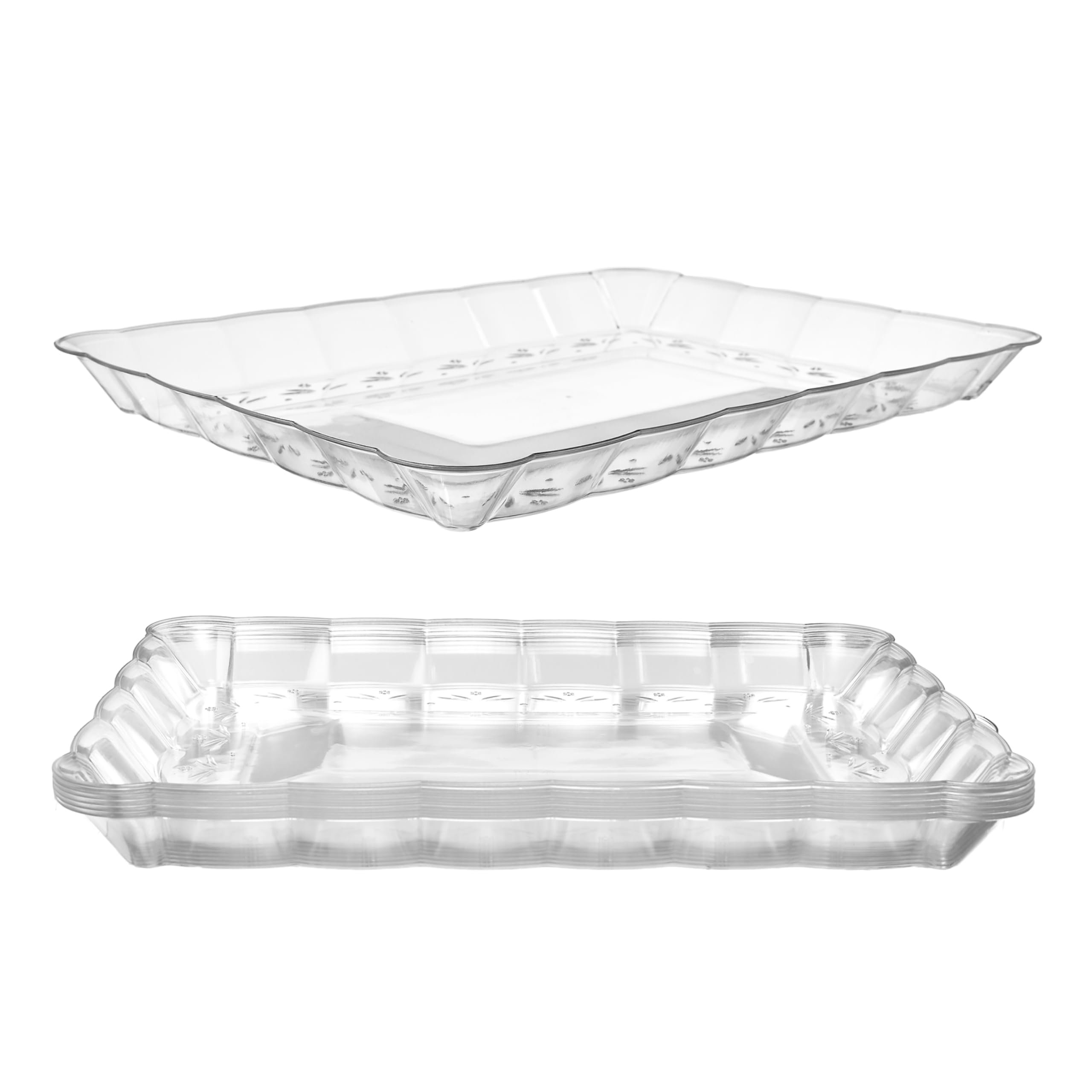 Mint Pantry® Plastic Service Platter, Disposable Food Tray For Parties ...