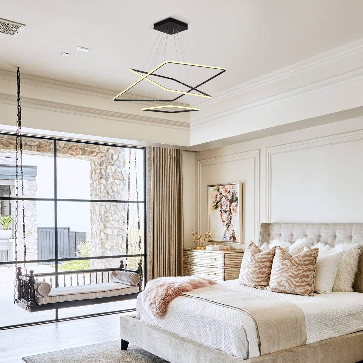 Wrought Studio™ Modern LED Chandelier With Dimmable Warm White Light ...