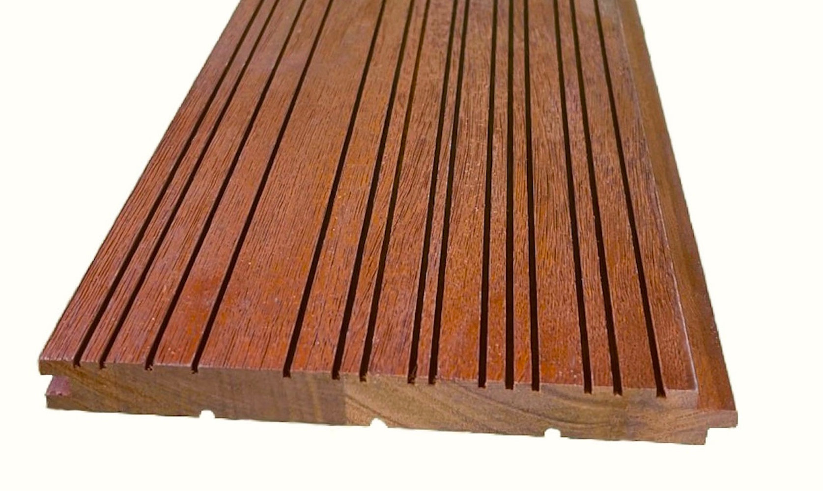 Wood Art 96” L x 6.25” W Thermally Modified Wood Fluted Siding boards ...