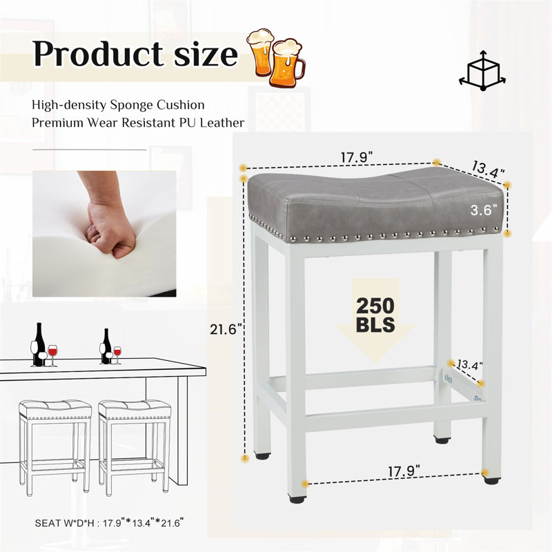 Winston Porter Stool With Premium Materials Design | Wayfair