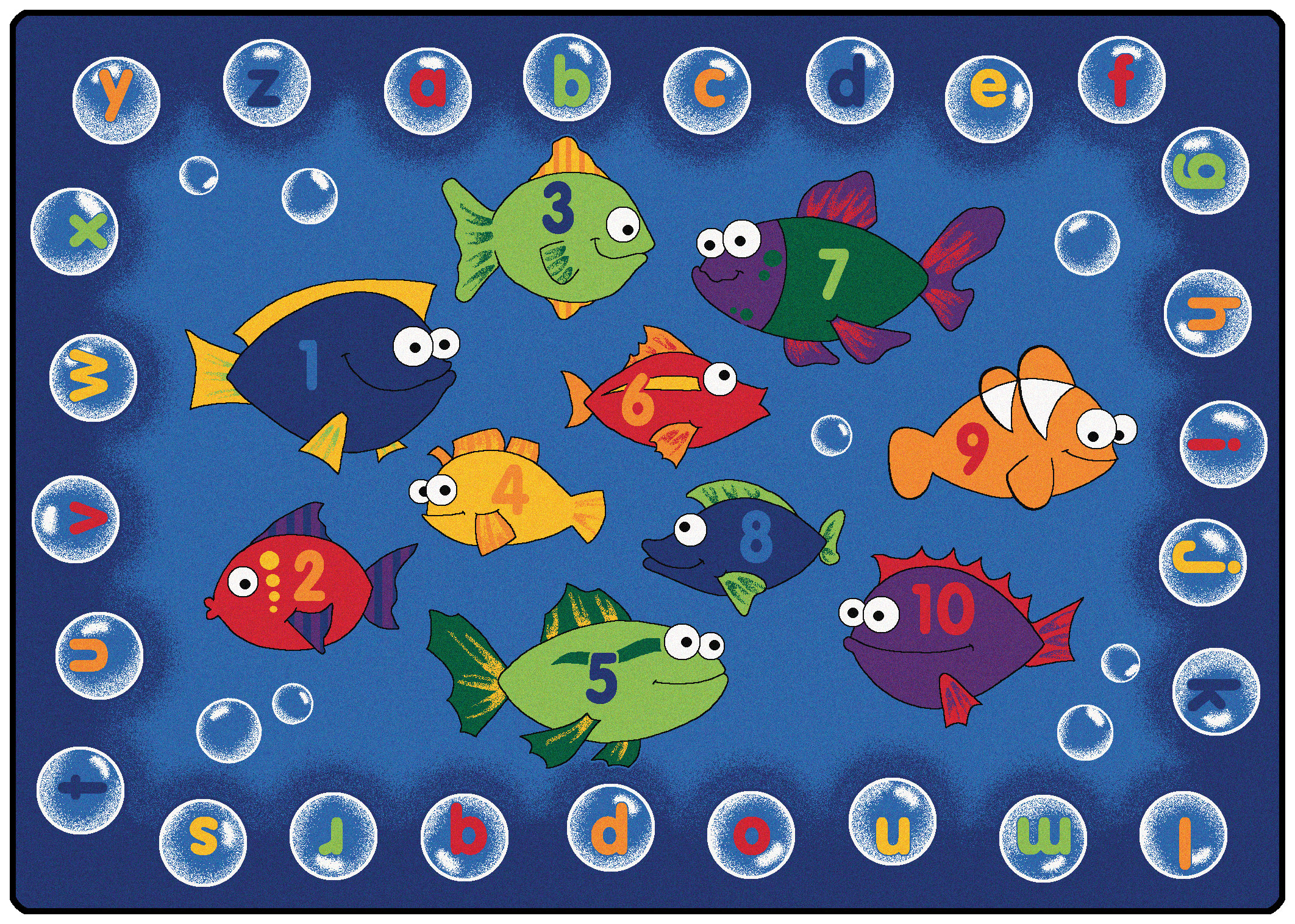Carpets for Kids Fishing for Literacy Tufted Counting Preschool ...
