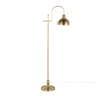 Everly Quinn Emery 64" Contemporary Metal Floor Lamp In Gold Metal From ...