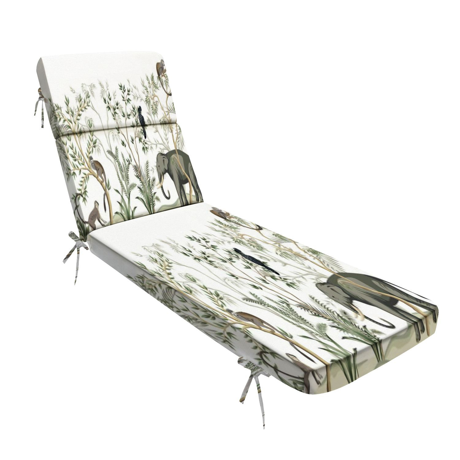 Bayou Breeze Outdoor Indoor 3'' Lounge Patio Cushion Tropical vintage ...