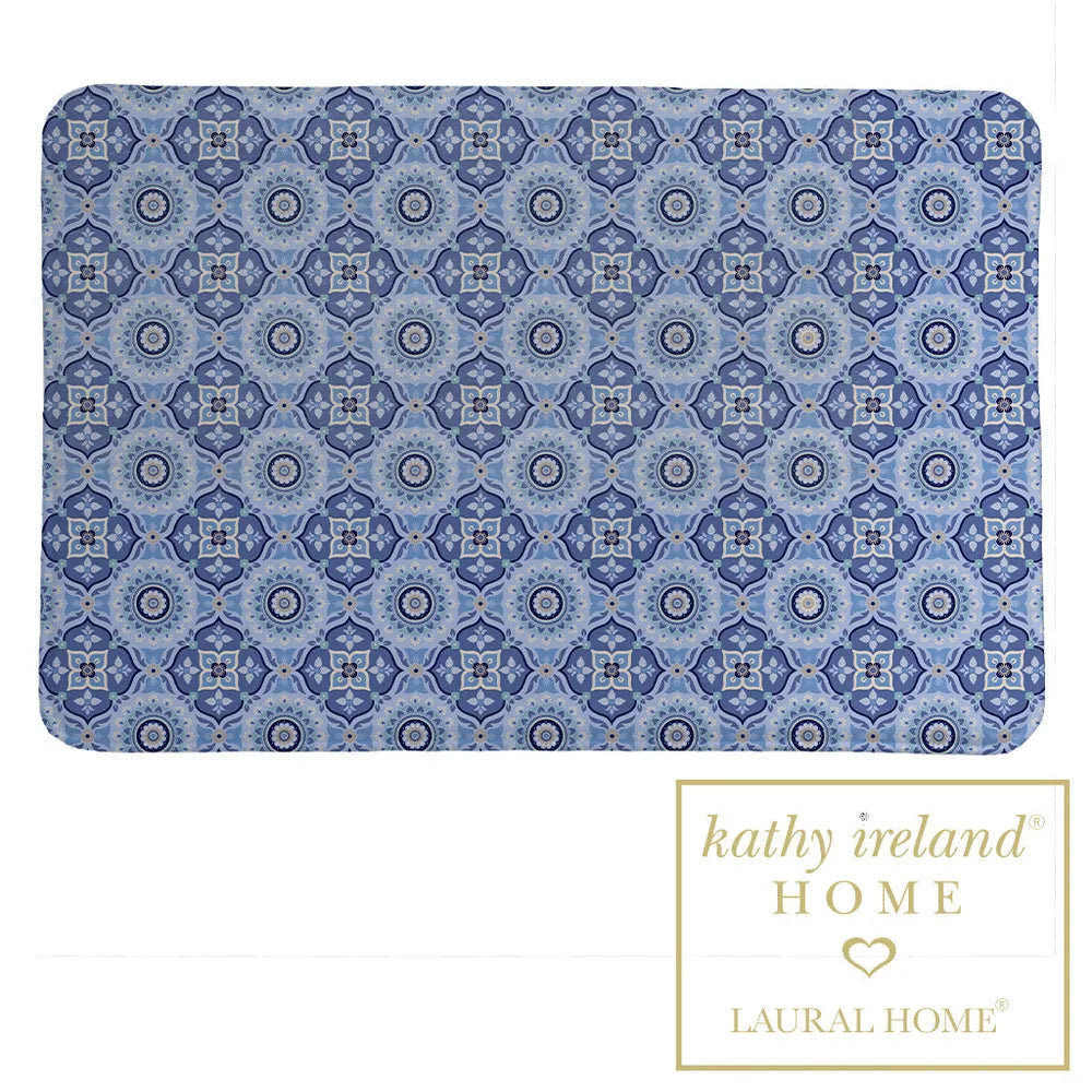 kathy ireland® HOME Indochine Mosaic Memory Foam Rug By Laural Home ...