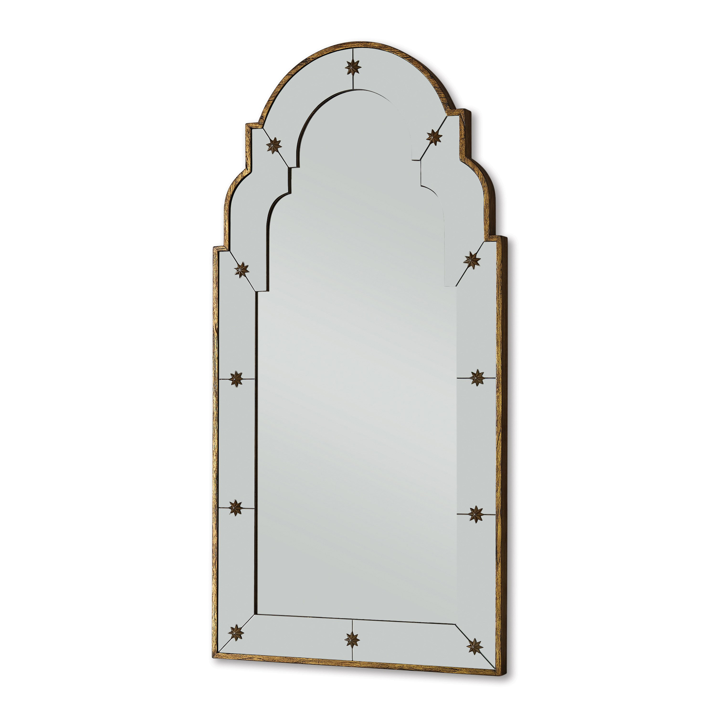 Ambella Star Modern & Contemporary Beveled Distressed Accent Mirror ...