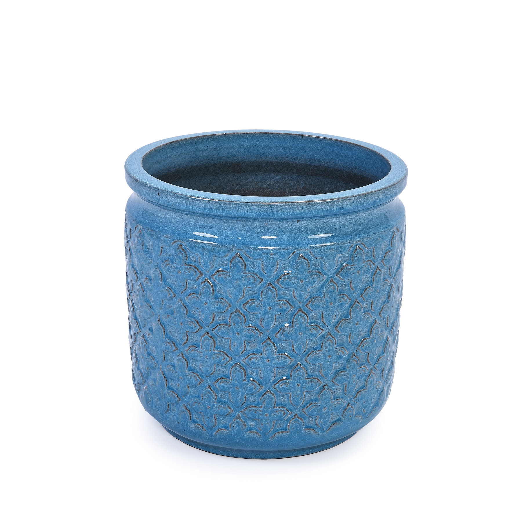 Latitude Run® 3 Ceramic Flowerpots In Bean Paste Red For Windowsills ...