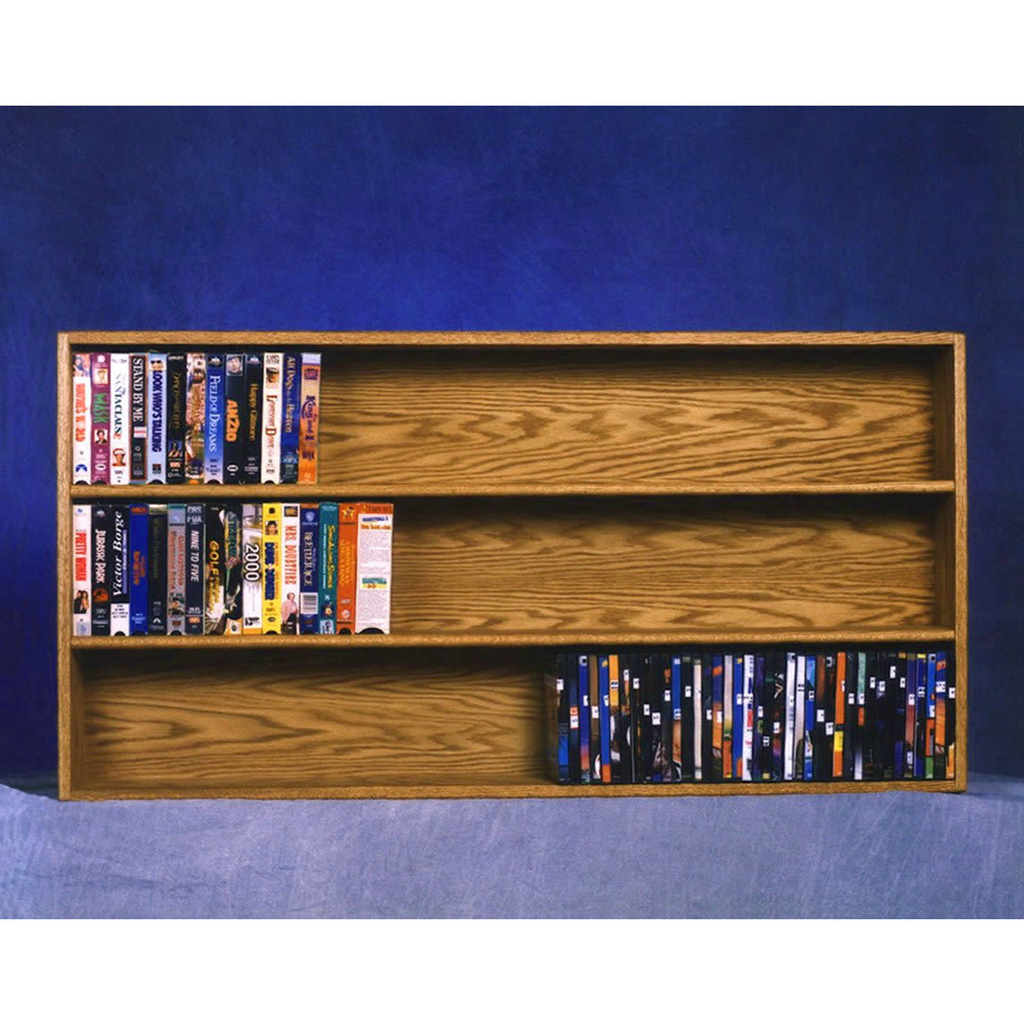 Rebrilliant Shelf-Style Wooden CD/DVD/VHS Rack - 08 Series & Reviews ...