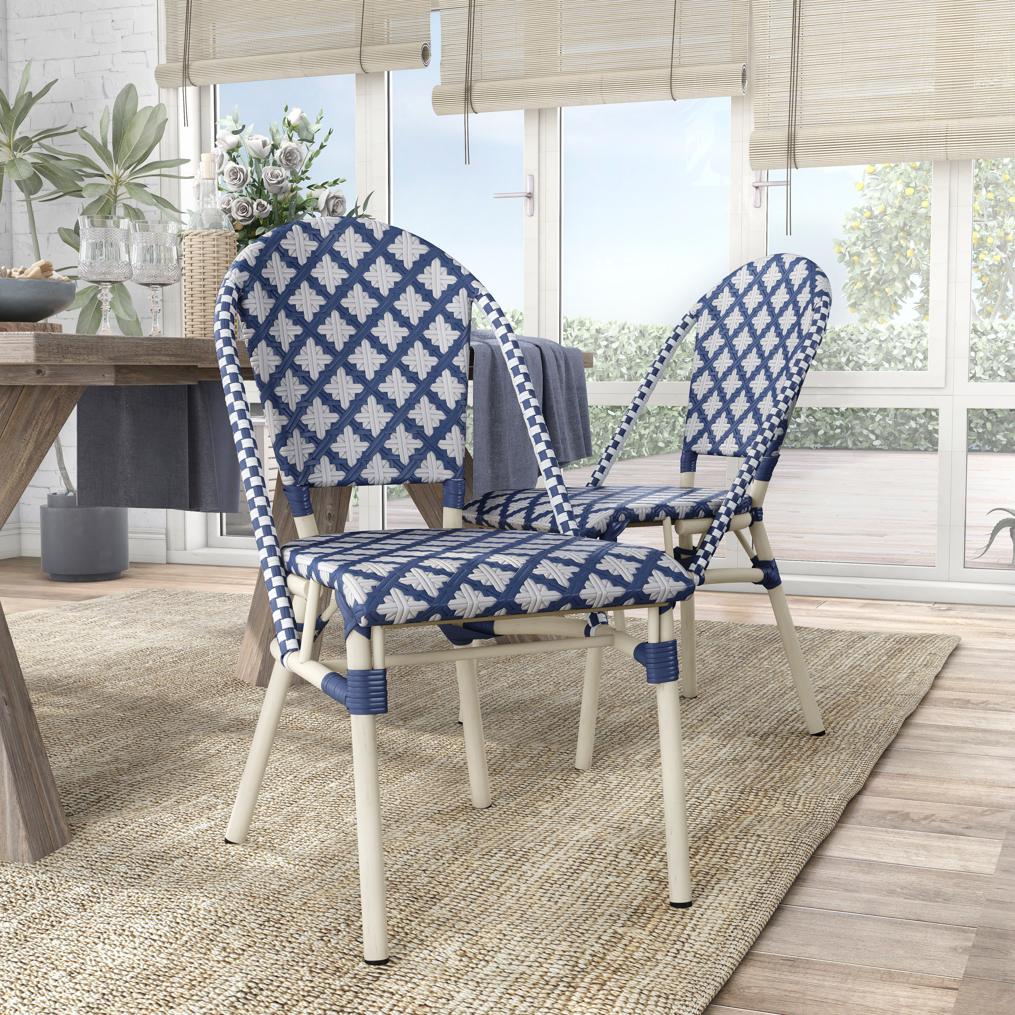 Bayou Breeze Set of 2 Mitcham Outdoor Dining Side Chairs & Reviews - Wayfair Canada