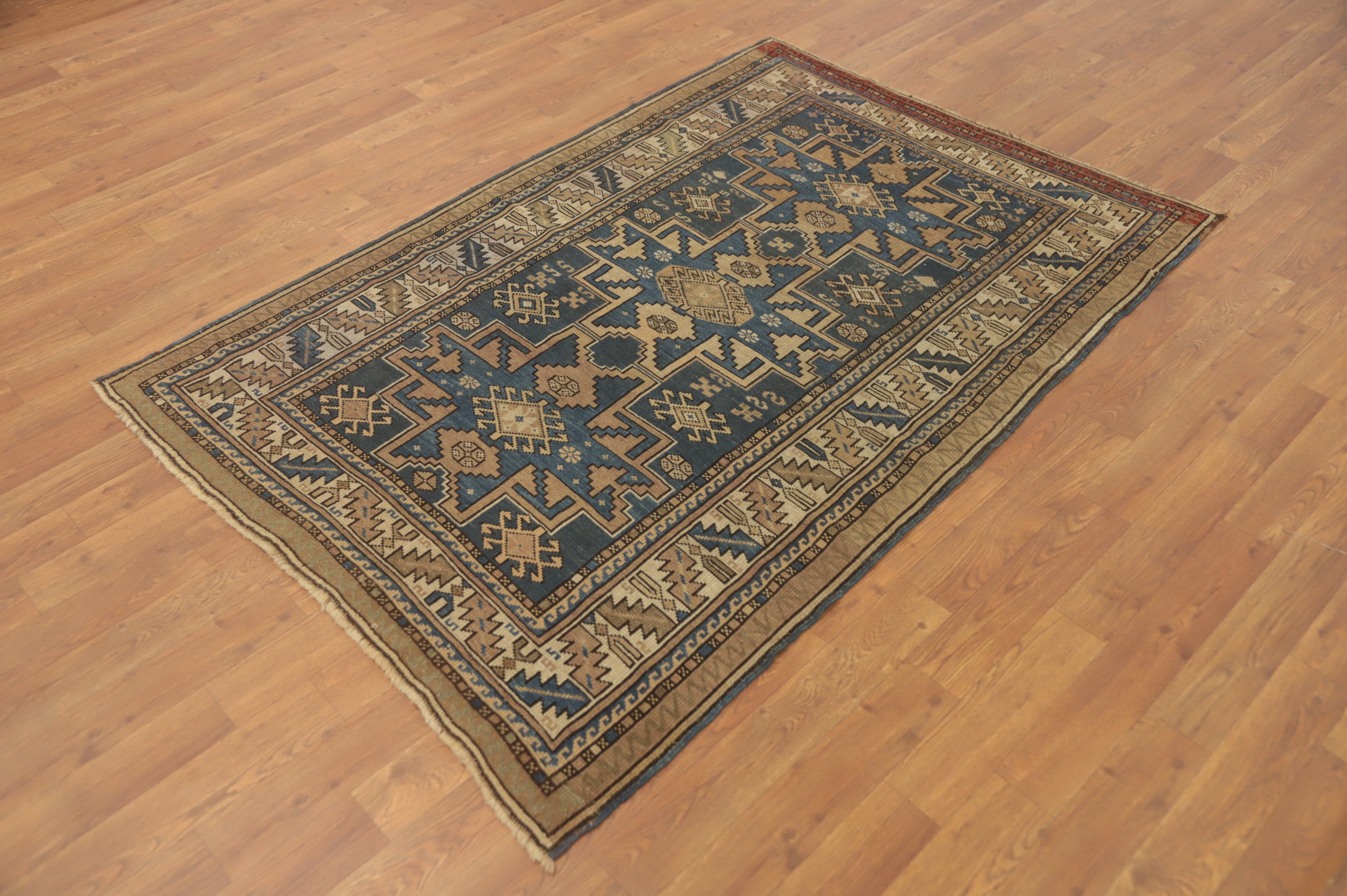 Isabelline Oriental Handmade Pre-1900 Antique Tribal Vegetable Dye Rug ...