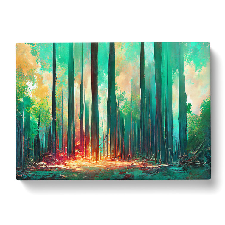 Alpen Home Exciting Abstract Forest Vol.2 - Wrapped Canvas Painting ...