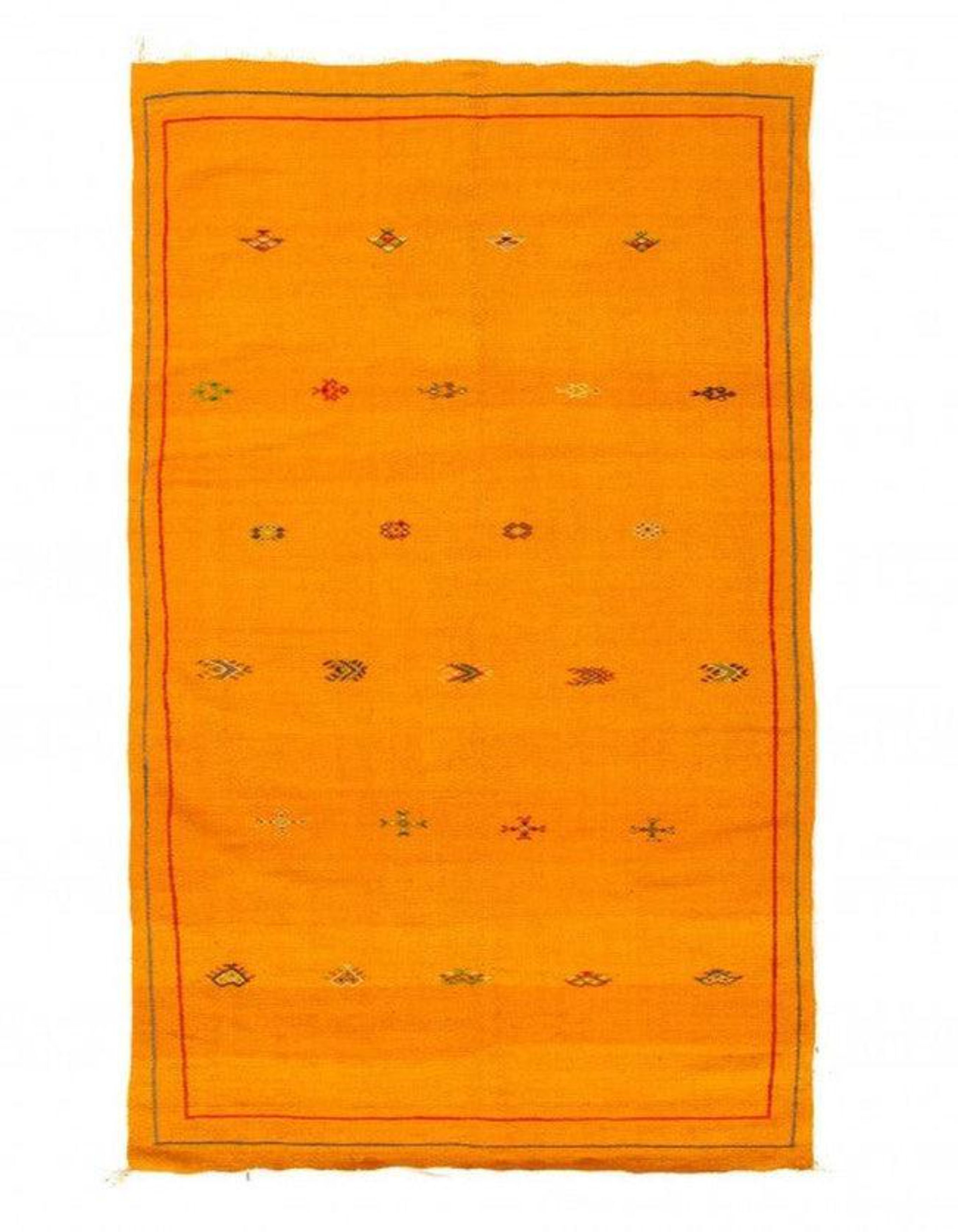 Isabelline Geometric Handmade Rectangle 5' x 8'6" Wool/Cotton Area Rug ...