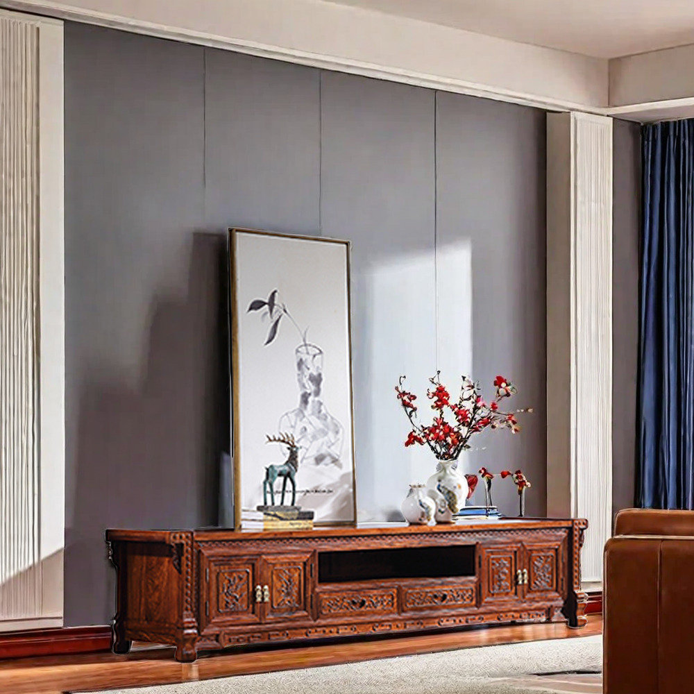 moonlight design Chinese solid wood TV cabinet - Wayfair Canada